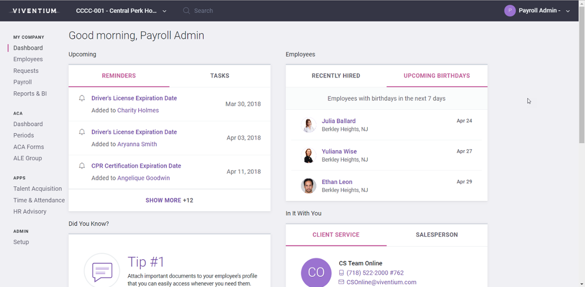 Viventium Software: Human Capital Management Software Solutions